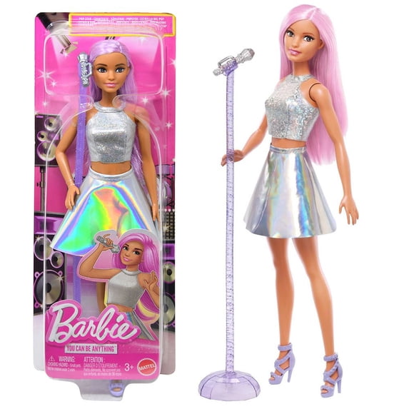 Mattel DP Barbie Core Career Doll, 4.5" x 2" x 12.7", 1 piece sticker ...