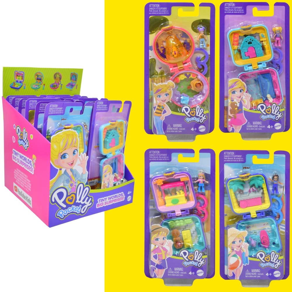 Mattel Polly Pocket Tiny Compact, 1 Set, Randomly Shipped - Walmart.com