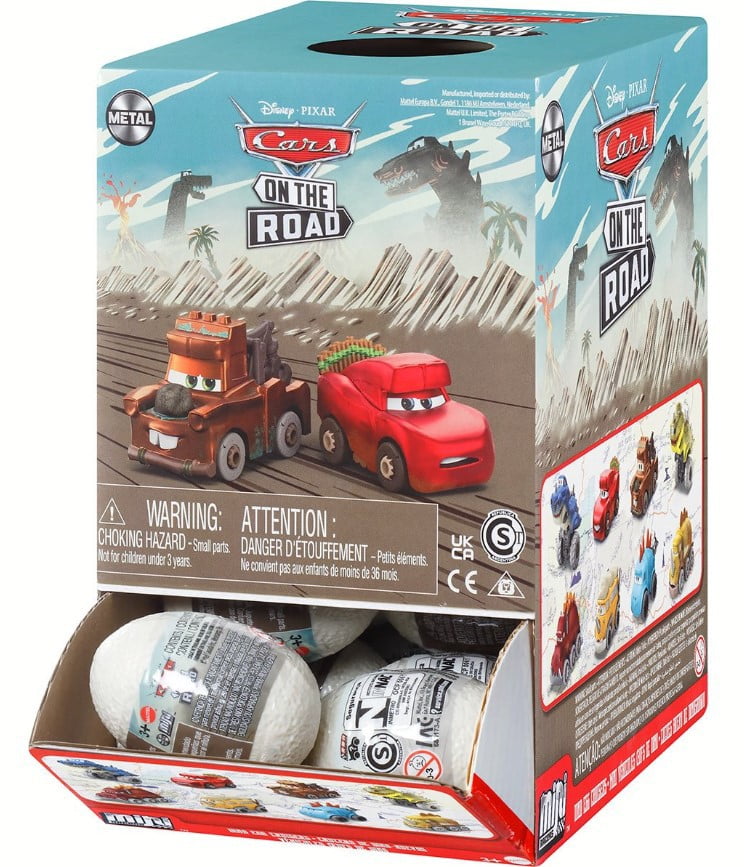 Disney Pixar Cars Mini Racers Dino Egg Cruisers Mystery Box (36 Packs ...