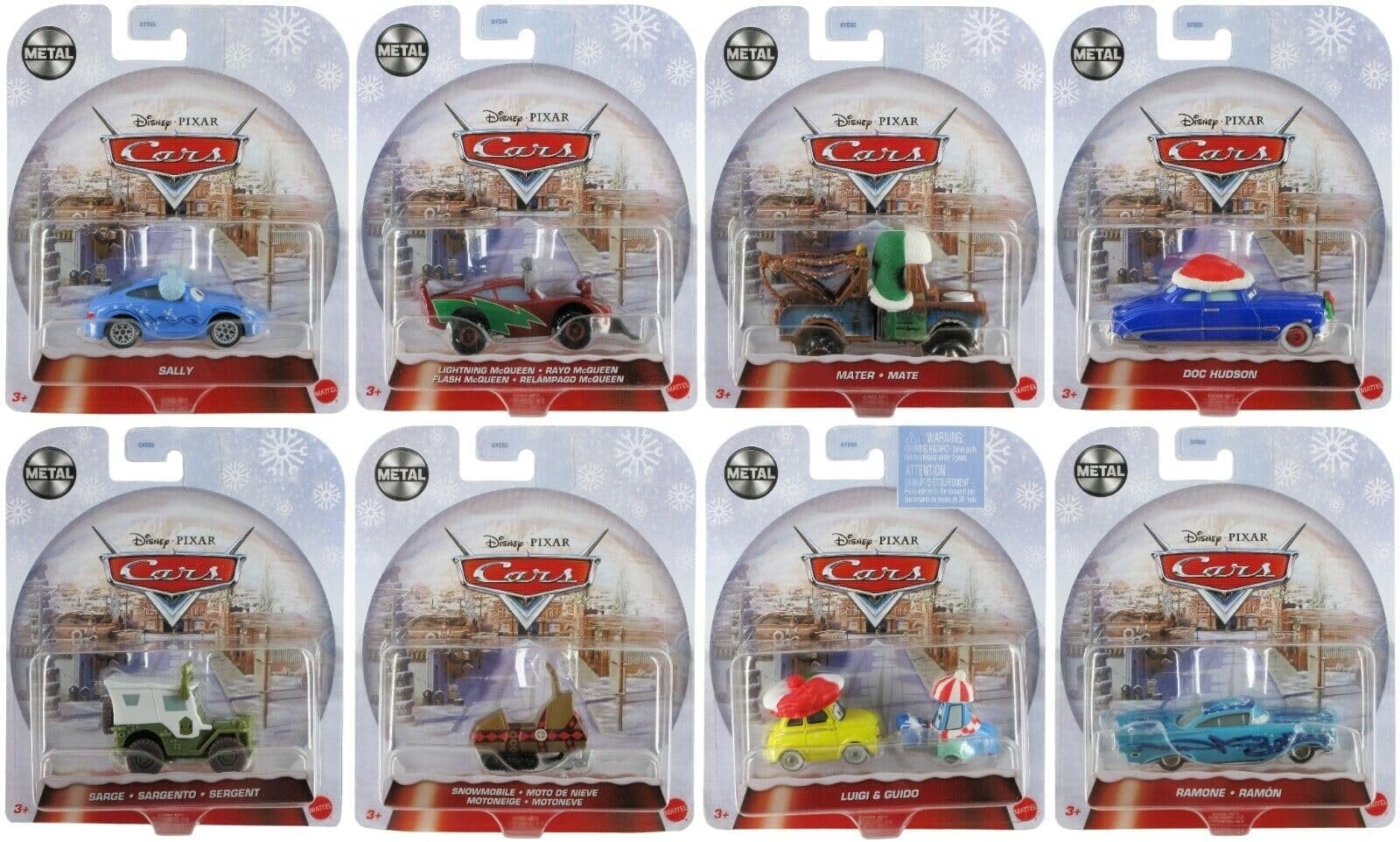 Mattel Disney Pixar Cars Holiday Christmas Special Edition Winter ...