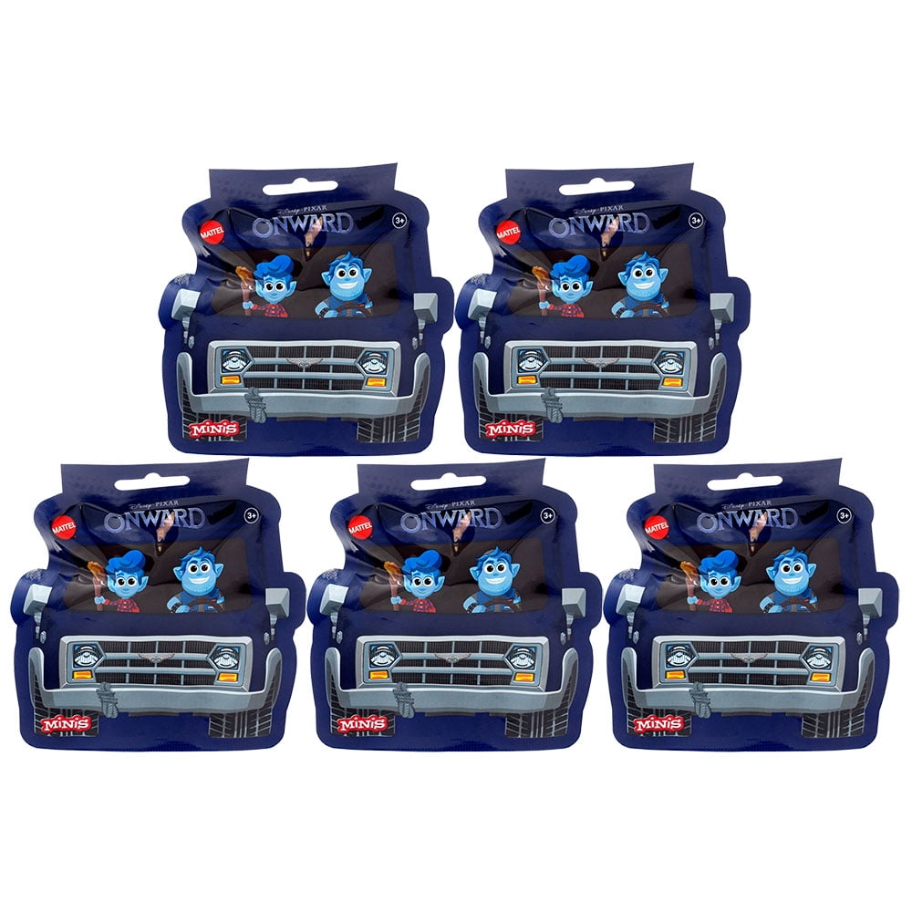 Mattel, Disney Pixar Mini Onward Figures, Blind Bags 5 Pack, 1.5 inch ...