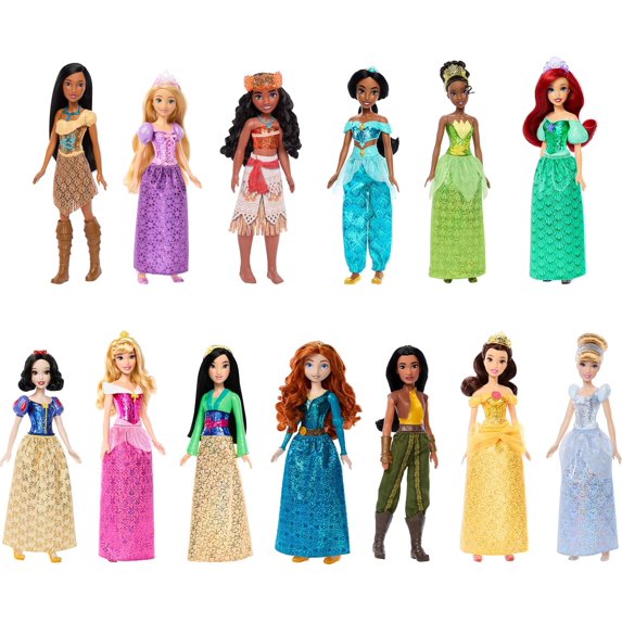 Mattel Disney Princess Ultimate Princess Collection with 13 Fashion ...