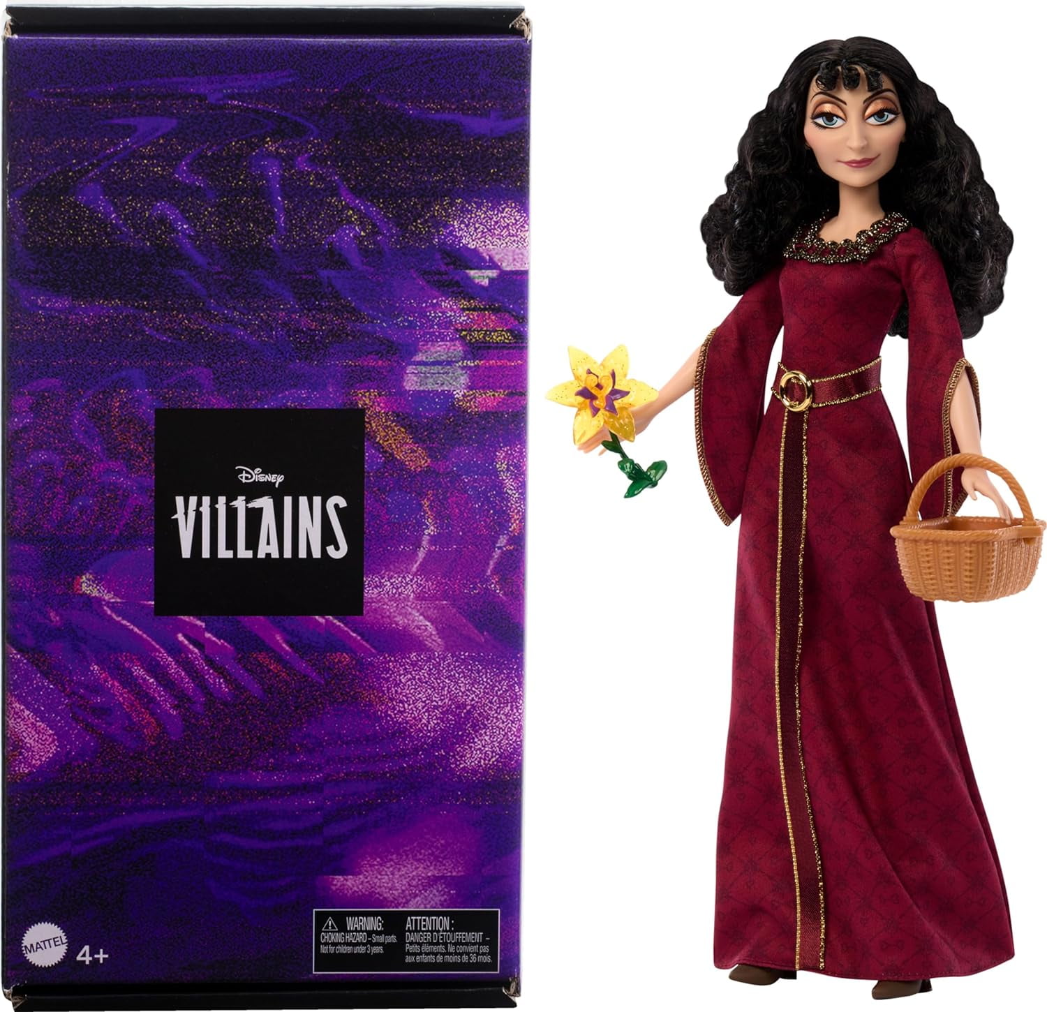 Mattel Disney Villains Mother Gothel Fashion Doll with Removable Outfit ...