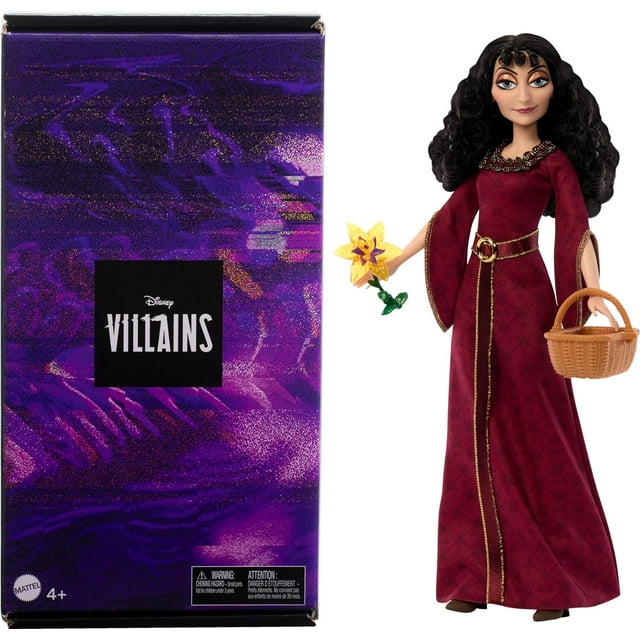 Mattel Disney Villains Mother Gothel Fashion Doll with Removable Outfit ...