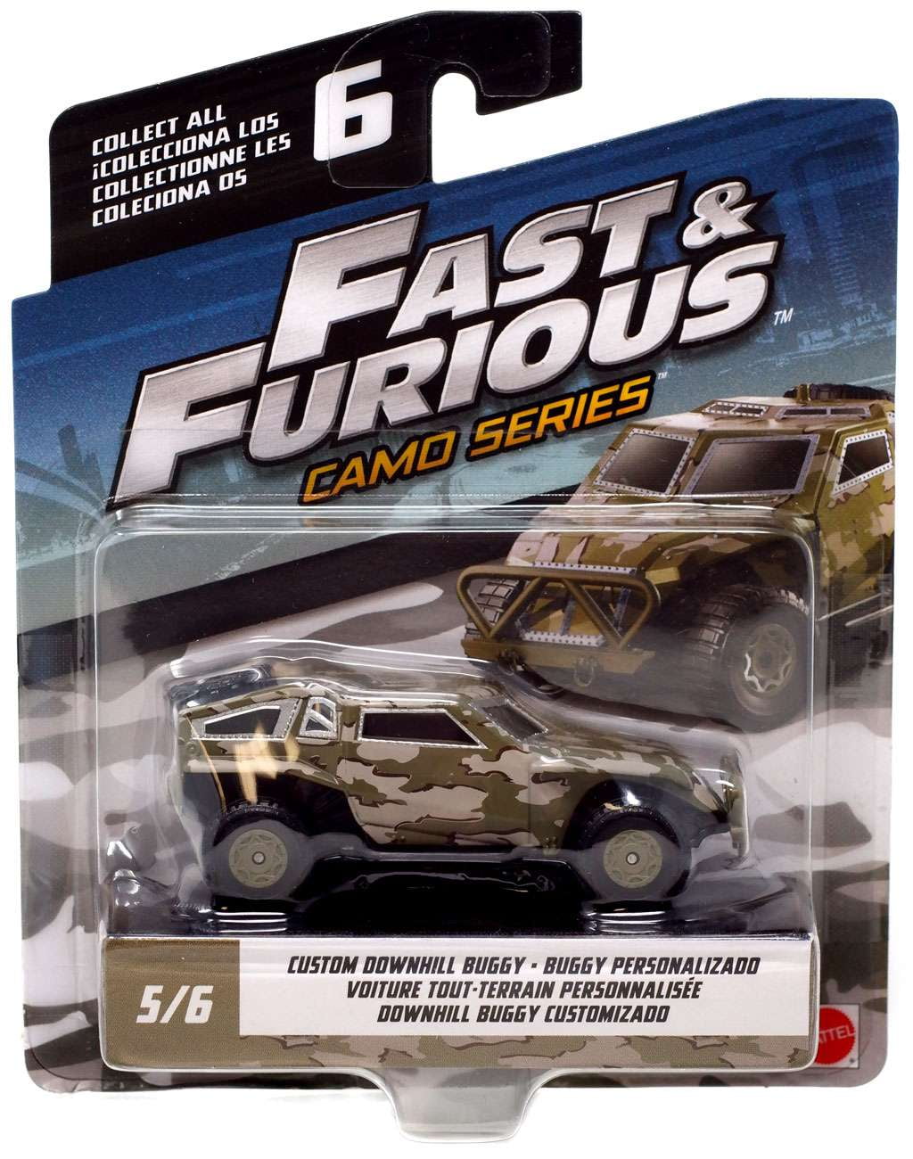 Mattel Fast Furious Camo Series Custom Downhill Buggy Buggy ...