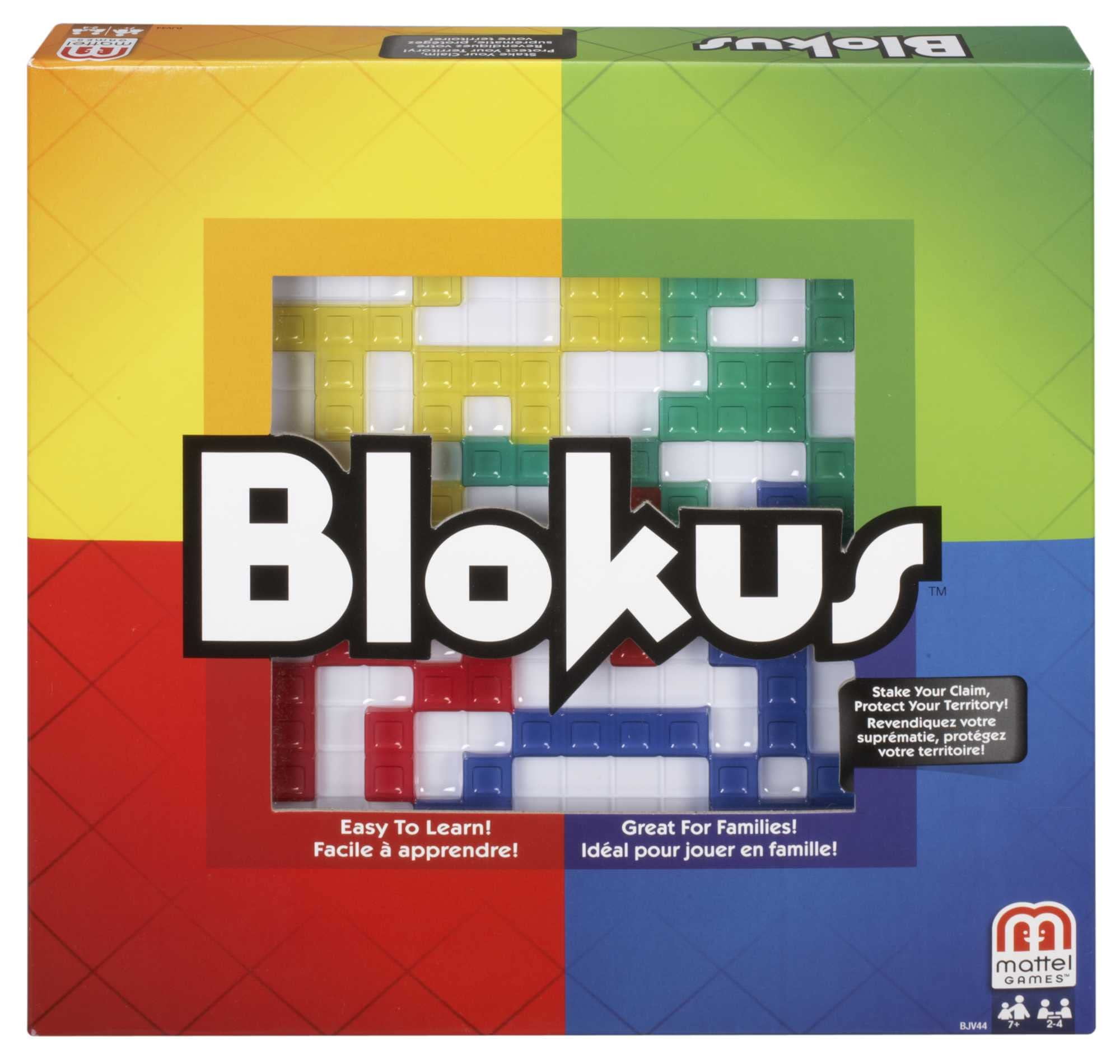 Mattel Games Blokus Strategy AIF9 Board Game, Family Game for Kids ...
