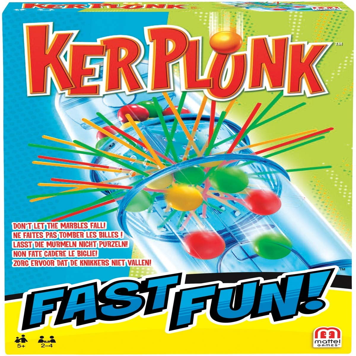 Mattel Fast Fun Blokus/Kerplunk, Two Player Game, Age 5+ - Walmart.com