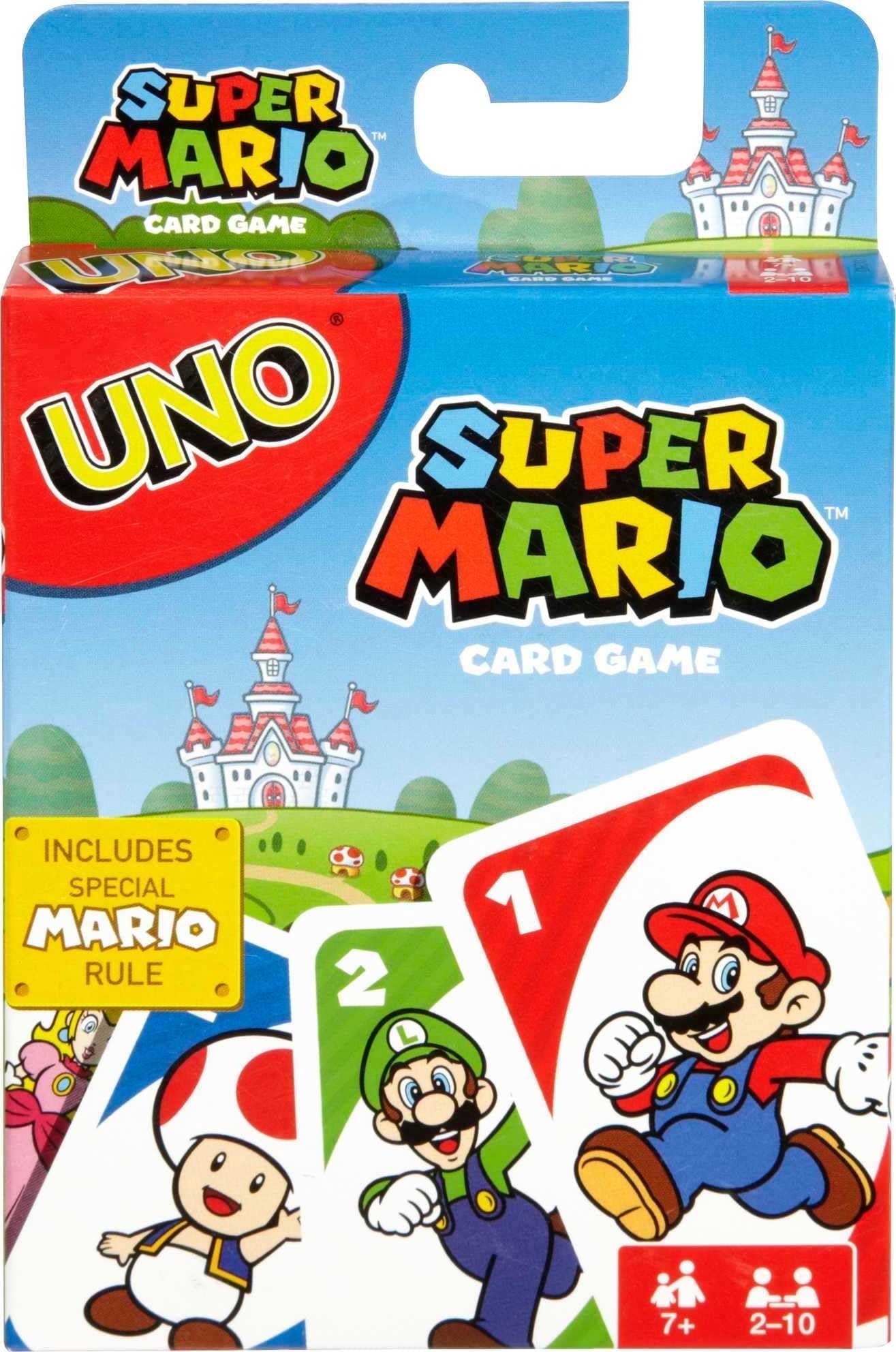 Mattel Games UNO Super Mario Card Game Animated Character Themed ...