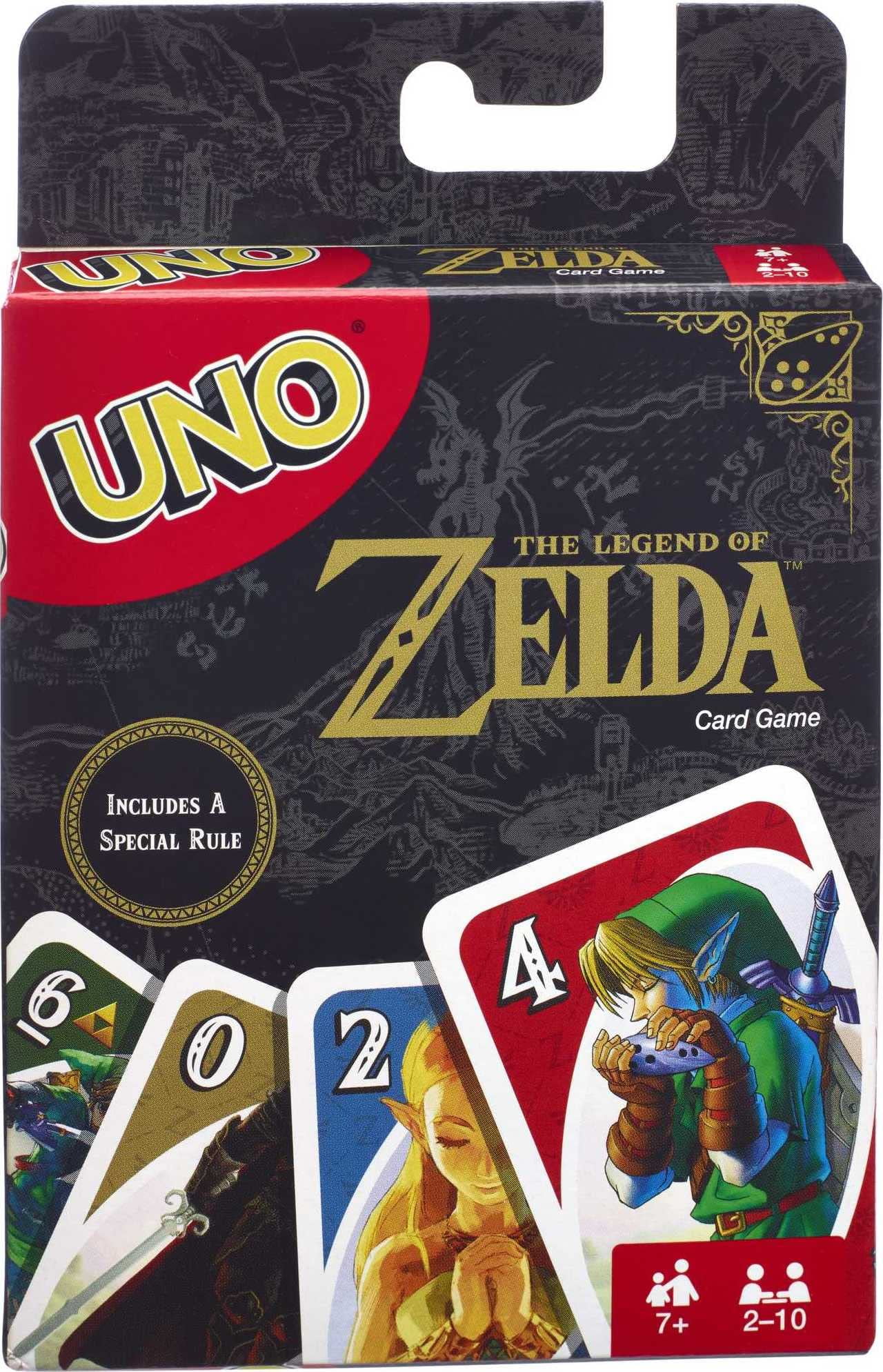 Mattel Games UNO The Legend of Zelda Card Game for Family Night with ...