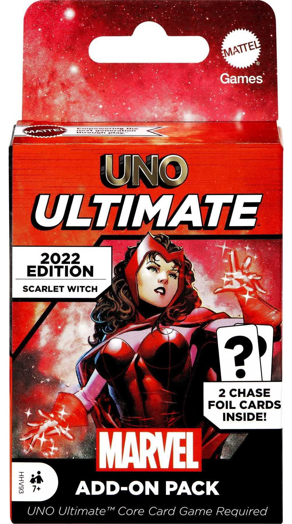 Mattel Games UNO Ultimate Marvel Card Game Add-On Pack with Scarlet ...