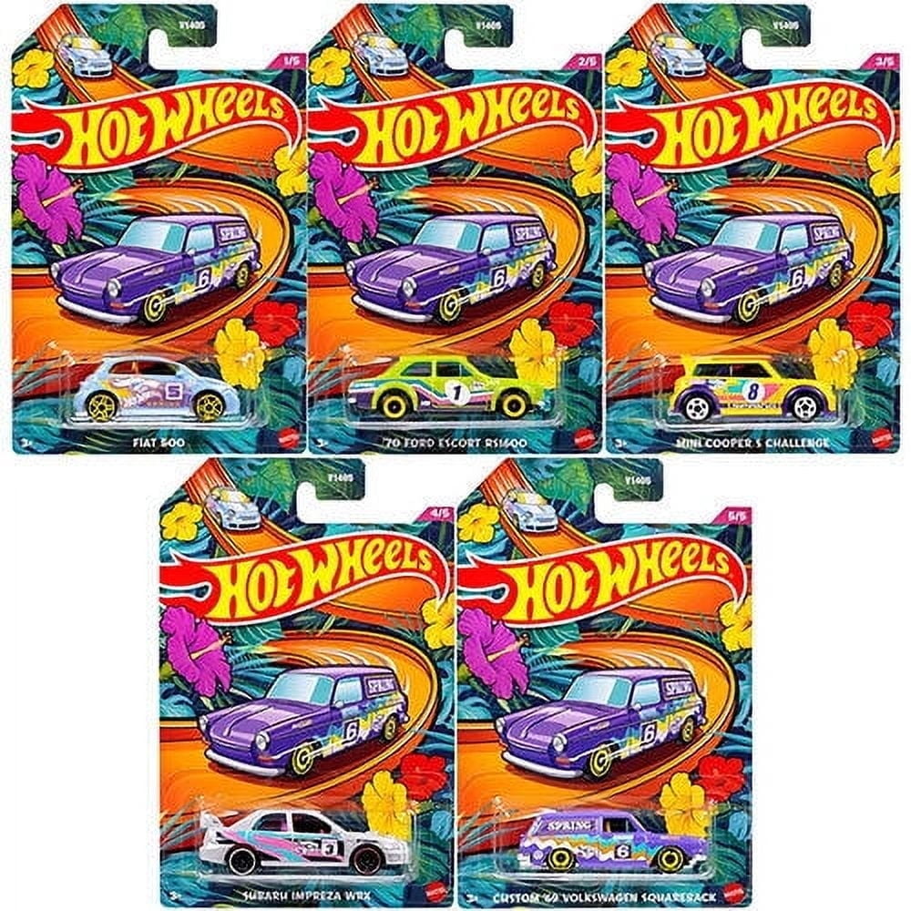 Mattel Hot Wheels Easter 2024 - Fiat 500, Ford Escort, Mini Cooper, & 2 ...