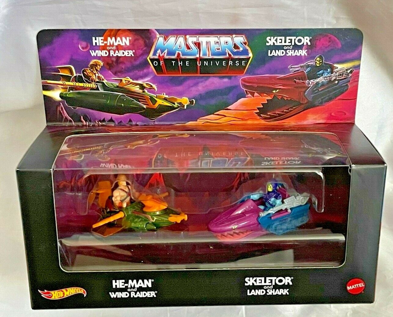 Mattel Hot Wheels Master Of The Universe He-Man Wind Raider Skeletor ...