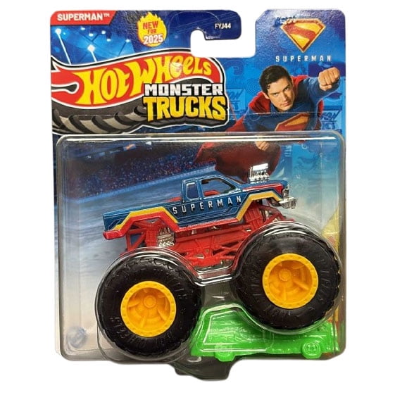 Mattel - Hot Wheels Monster Truck & Car - SUPERMAN & CRUSHED CAR [JDP67 ...
