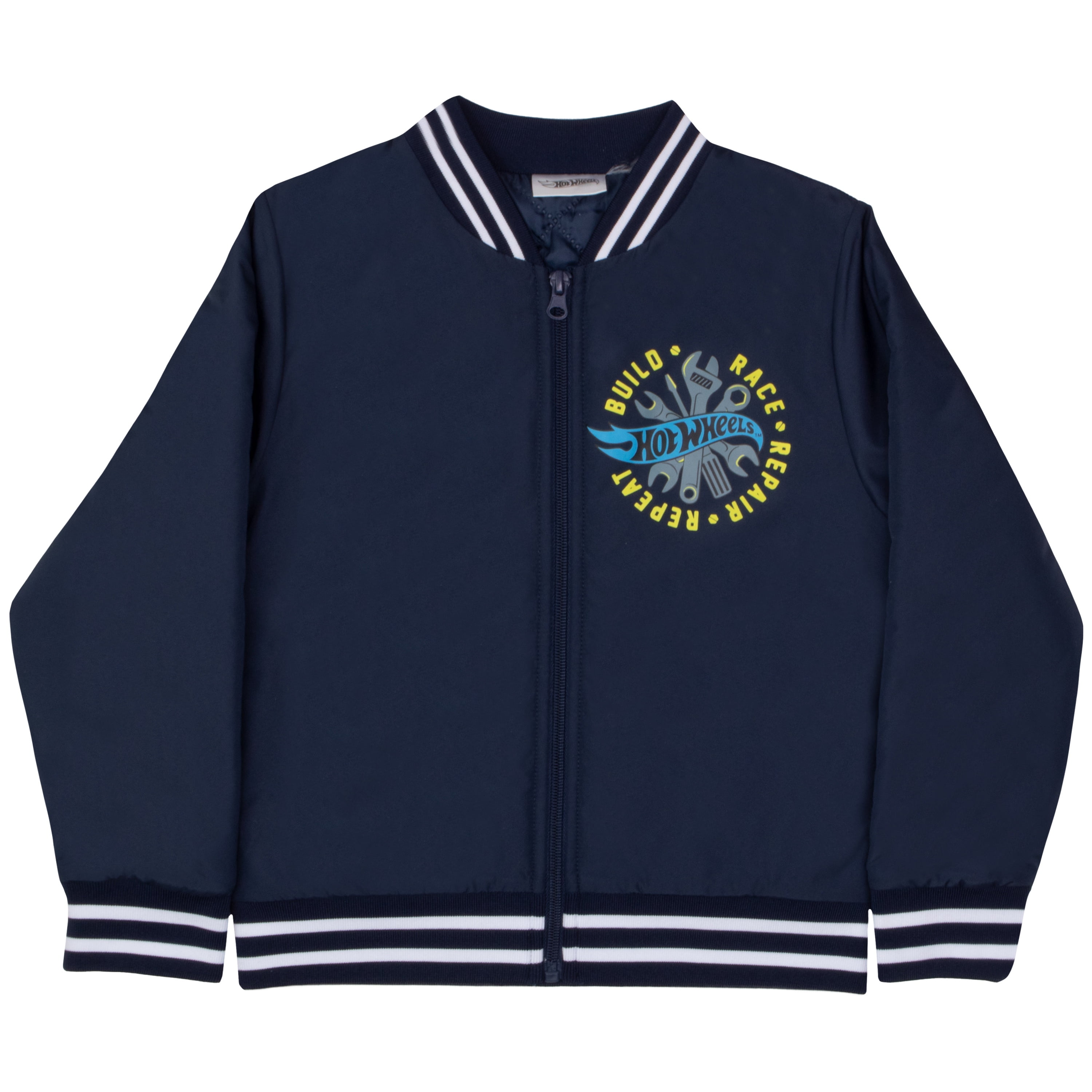 Hot Wheels Boys Varsity Bomber Jacket (Little Boys), Speed Club Graphic ...