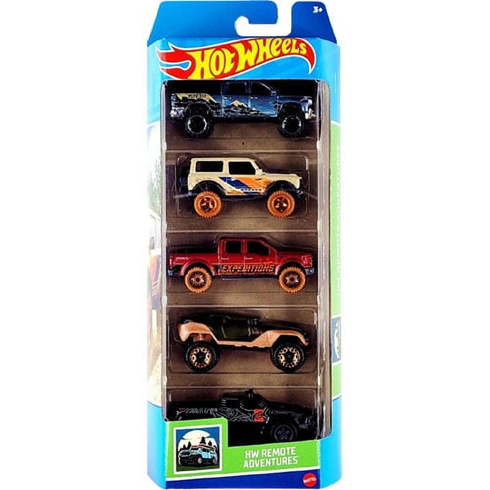 Mattel Hot Wheels Vehicle 5-PACK - HW REMOTE ADVENTURES (Bronco, F-150 ...