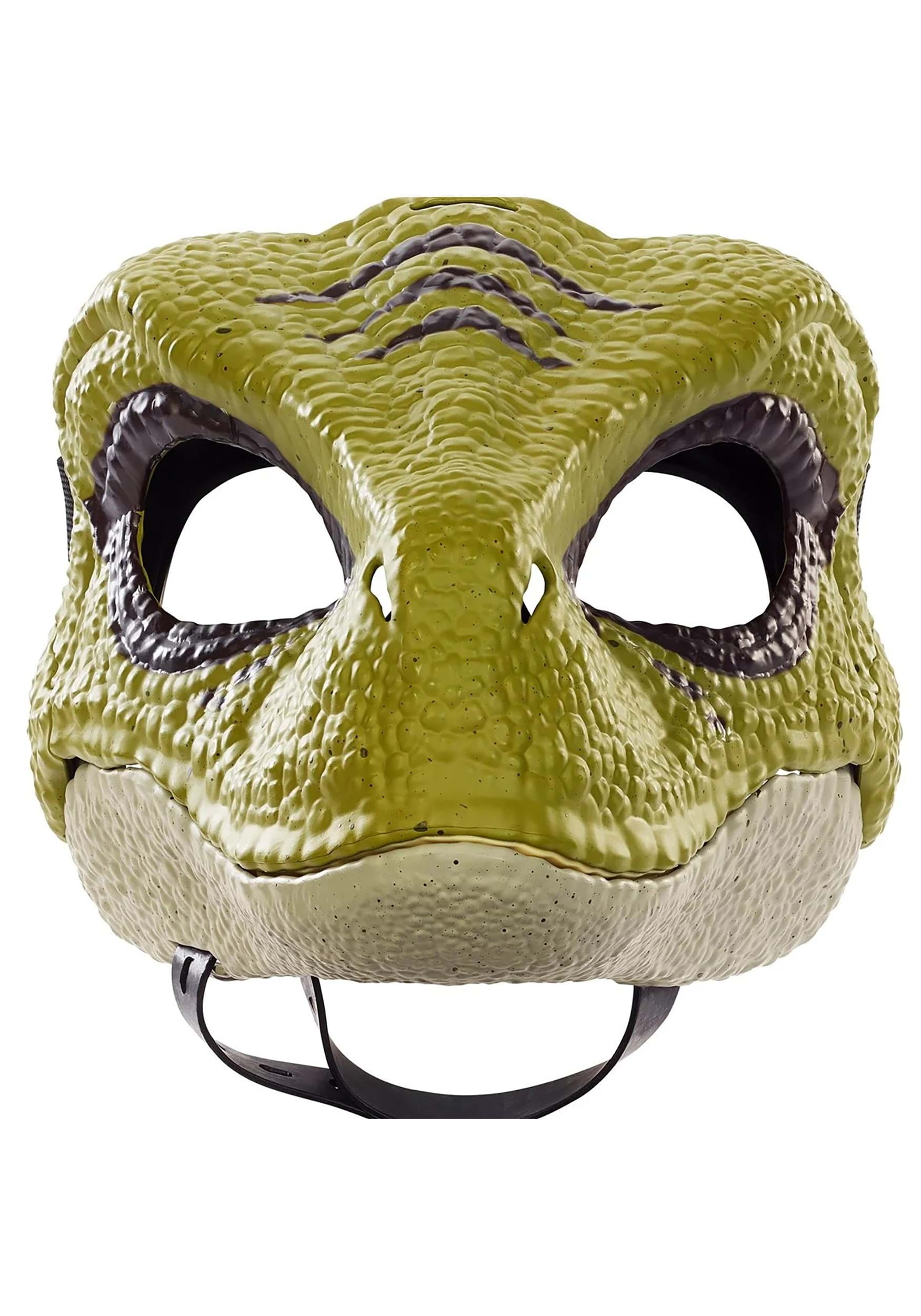 Mattel Jurassic World Dino Escape Green Plastic Velociraptor Mask, with ...