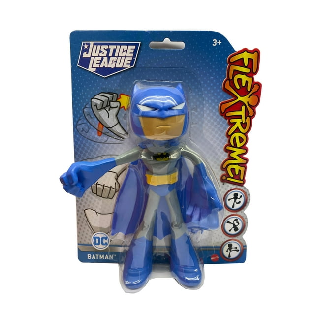 Mattel Justice League Blue Grey Batman 7" Flextreme Bendable Action ...