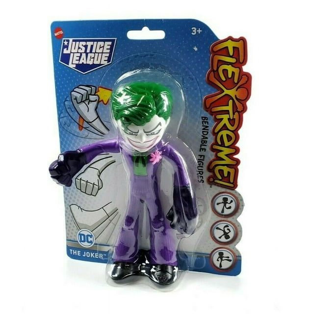 Mattel DC Toys Collectibles - Justice League Joker Flextreme Bendable ...
