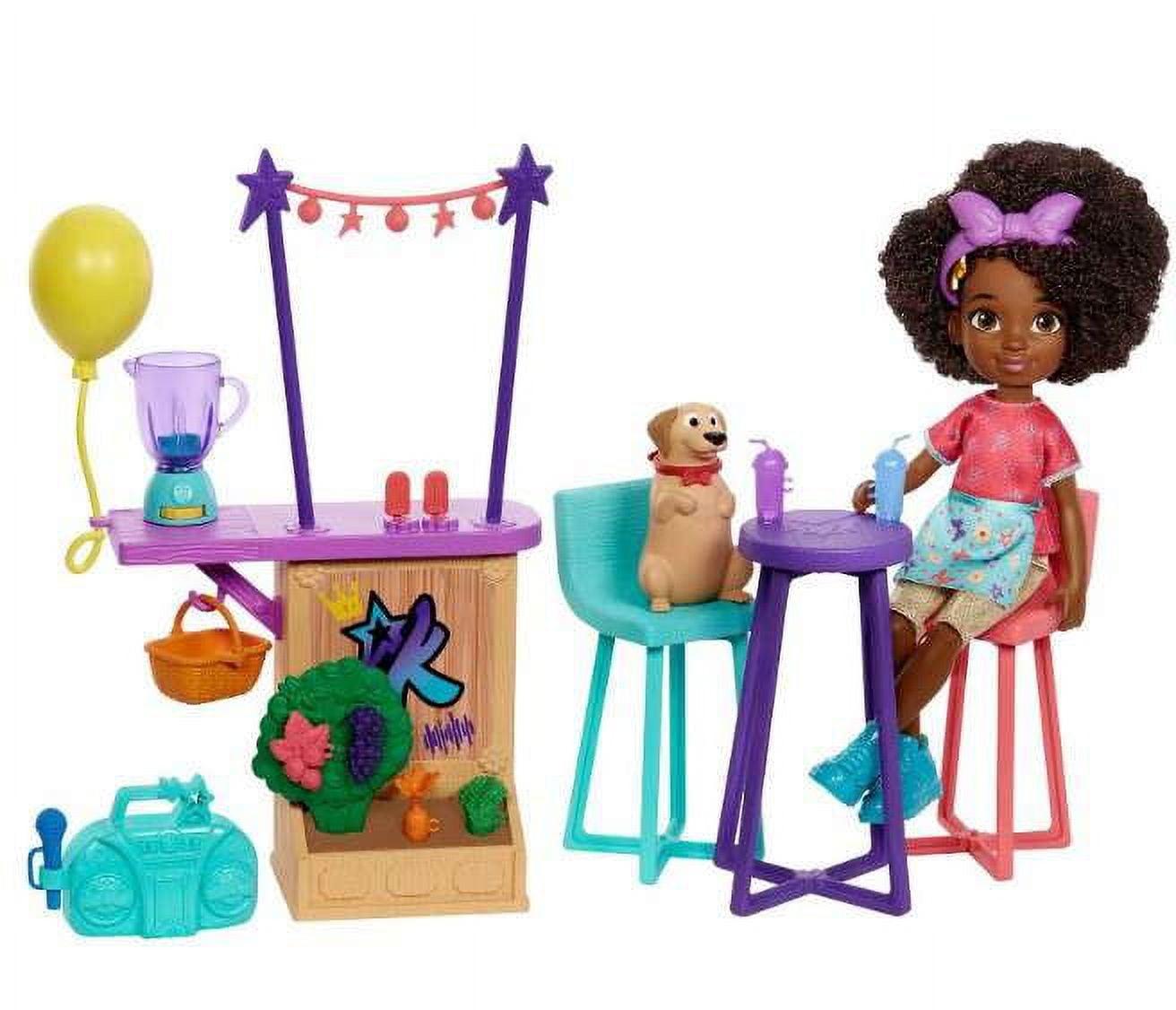 Mattel Karma's World Juice Bar Playset, 20 Pieces, Includes Karma Doll ...