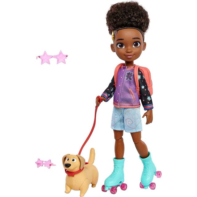 Mattel Karma’s World Roller Skating Mattel Karma Doll with Dog Figure ...
