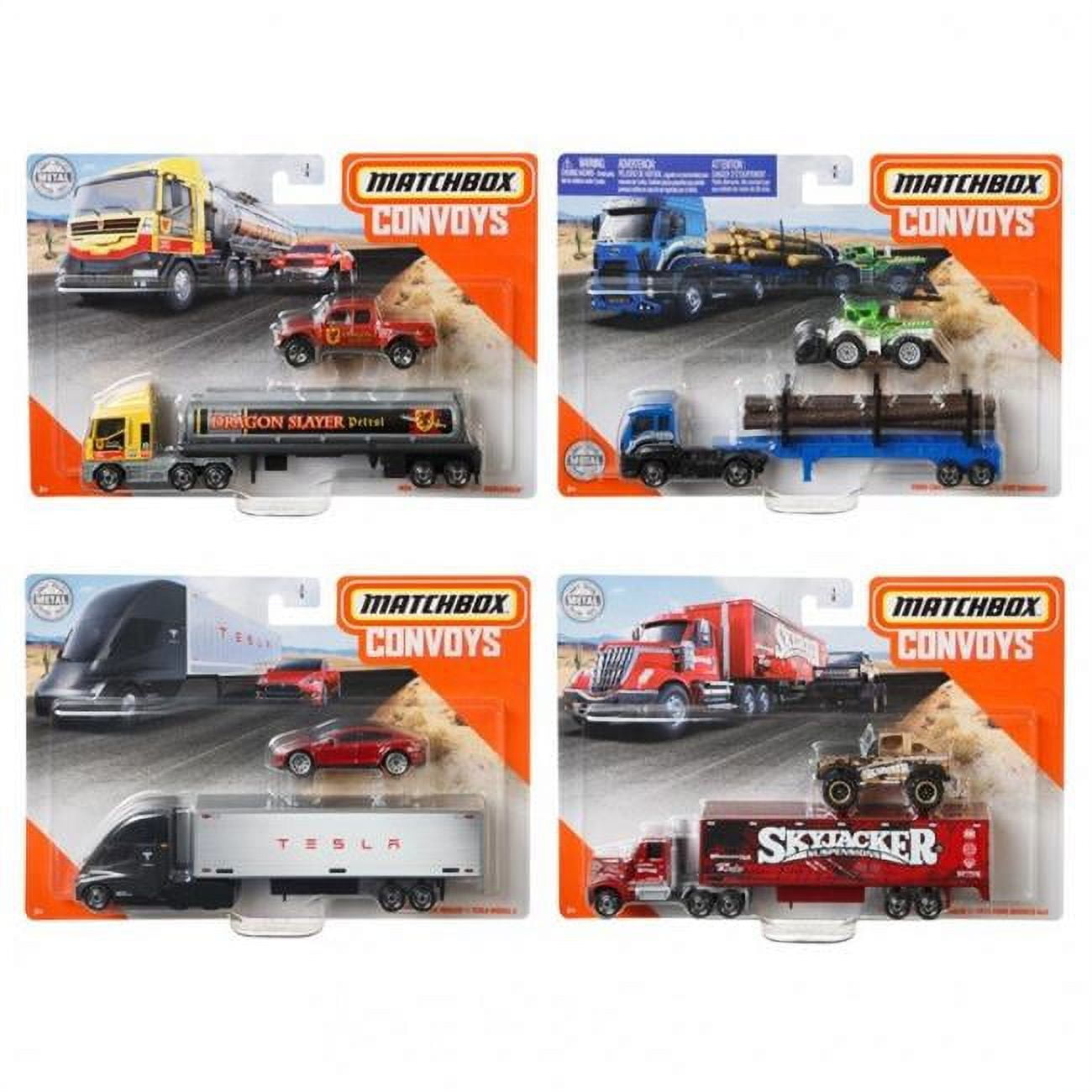 Mattel MTTGBK70 Matchbox Super Convoy Toys Assortment - 6 Piece ...