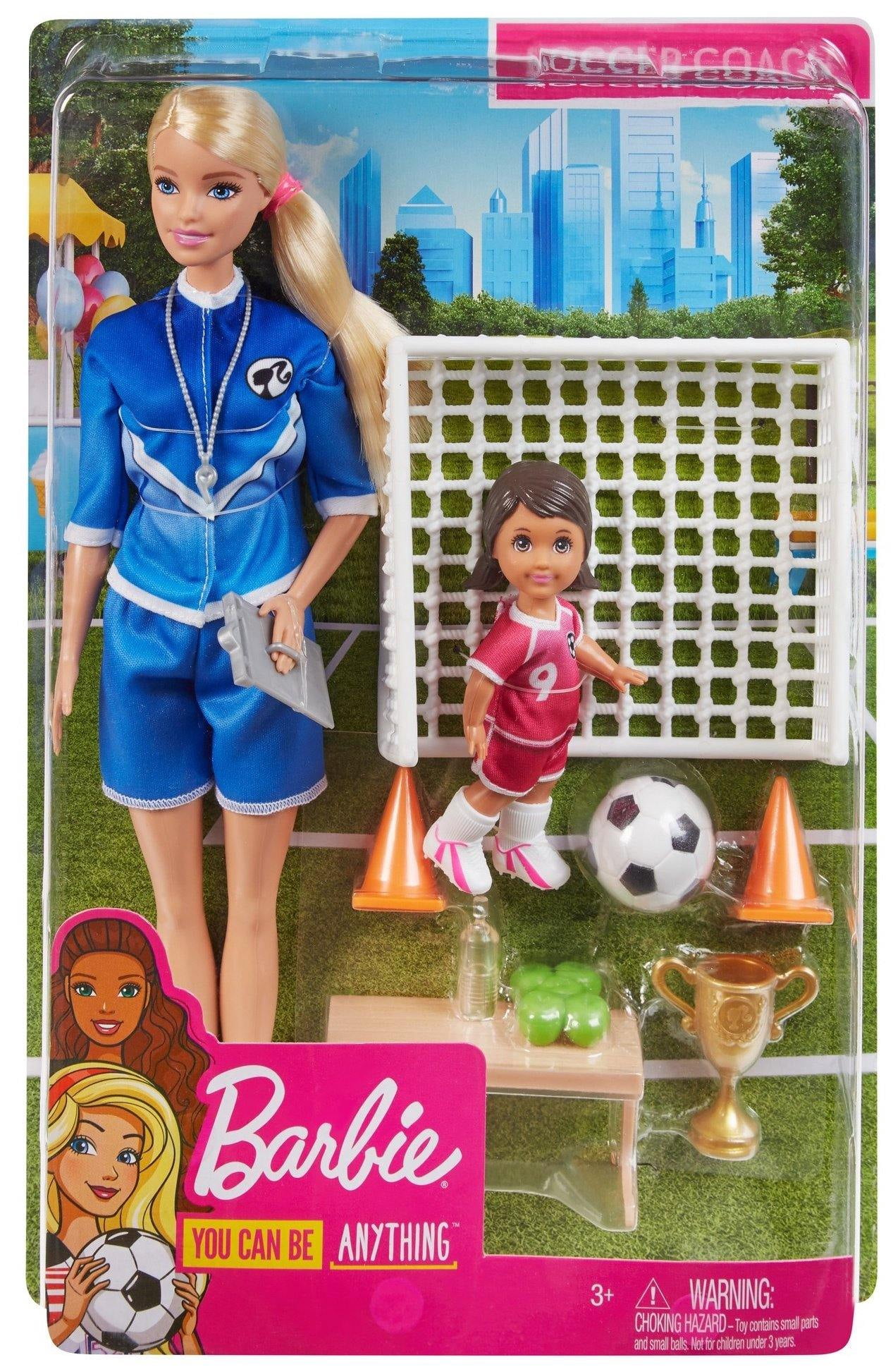 Mattel MTTGLM53 Barbie-Soccer Coach Toys Assortment - 2 Piece - Walmart.com