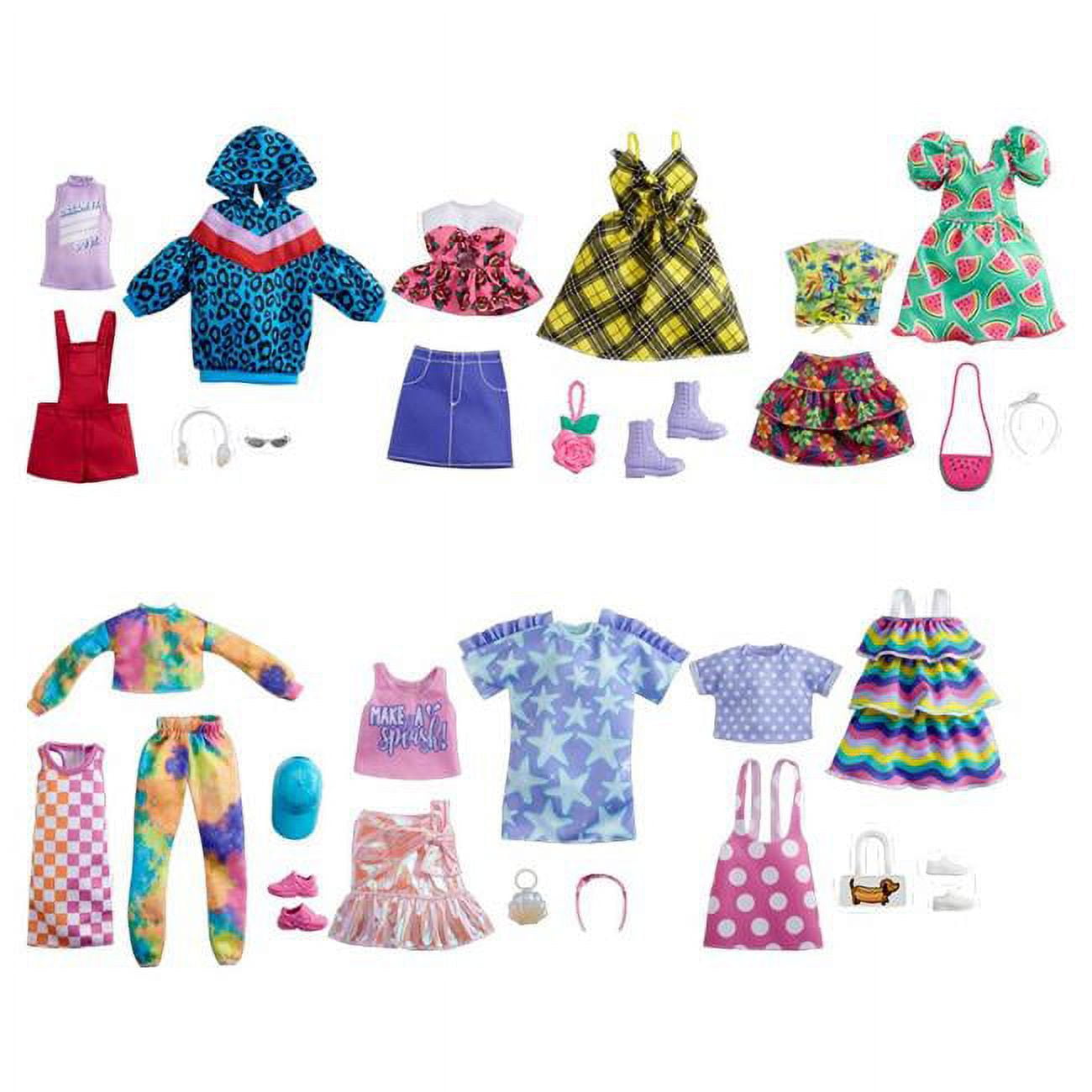 Mattel MTTGWF04 Barbie Fashion CDU Toy - Pack of 2 - 8 Piece - Walmart.com