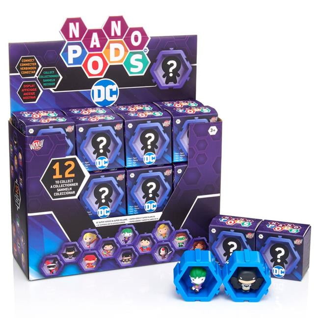 Mattel MTTHTJ52 Nano Pods DC Comics CDU Assorted Toys, Pack of 24 ...