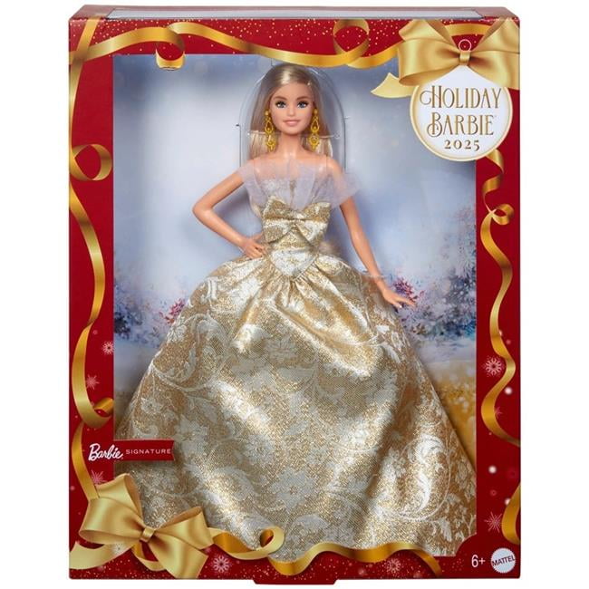 Mattel MTTJBH95 Holiday BD Barbie - 3 Piece - Walmart.com