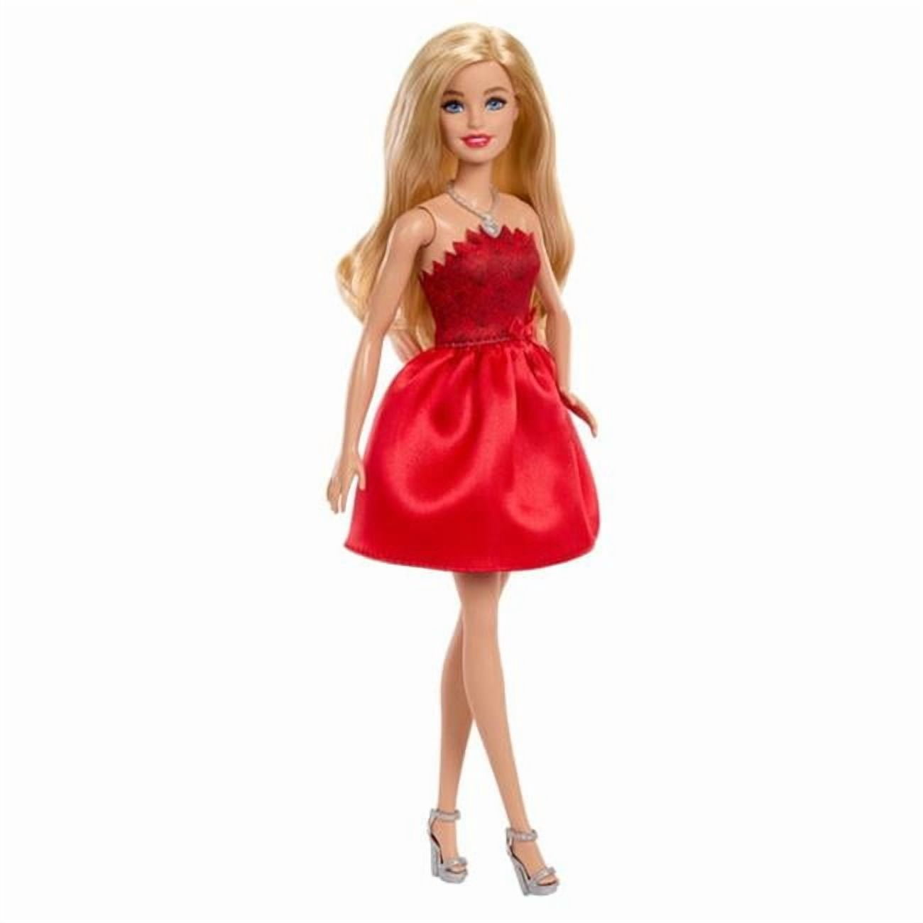 Mattel MTTJGD25 Barbie 80th Anniversary Ruby Red Doll - 5 Piece ...
