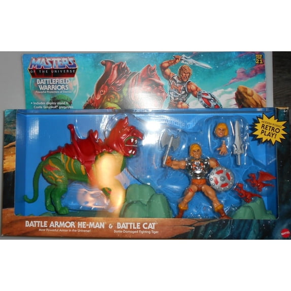 Masters Of The Universe Origins Battle Armor He-Man & Battle Cat 2021 ...