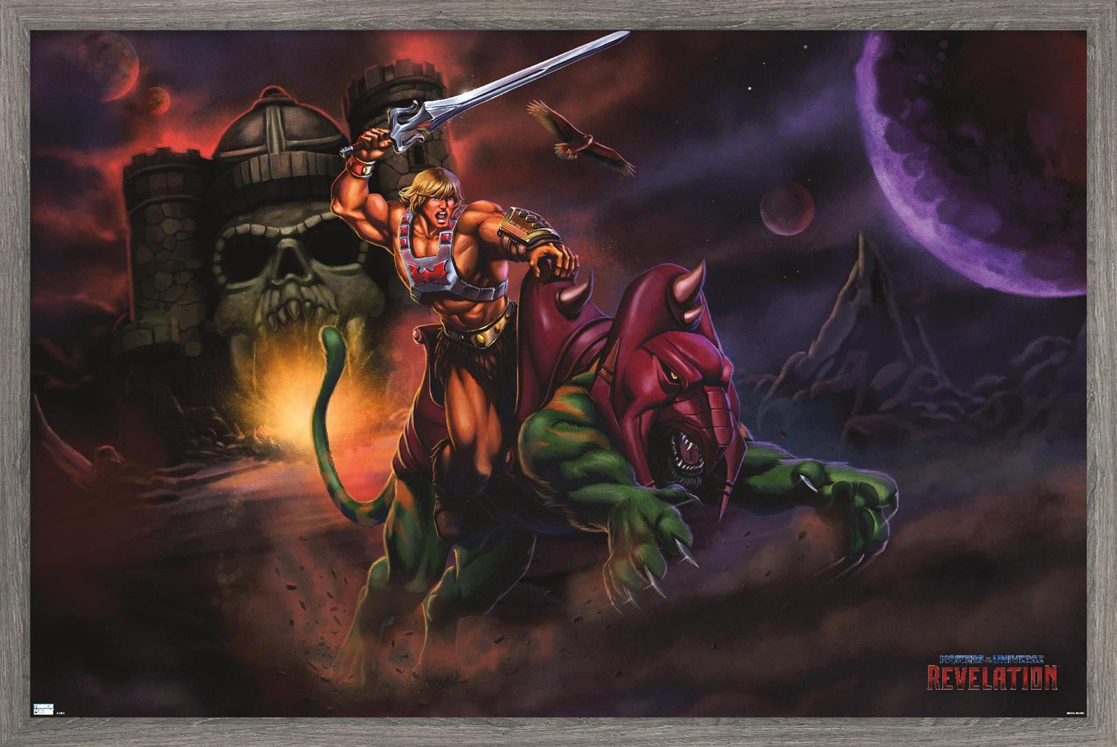 Mattel Masters of the Universe: Revelation - He-Man & Battle Cat Wall ...