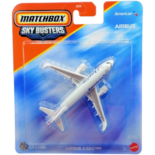 Mattel Matchbox Skybusters Toy Metal Vehicle - AIRBUS A320 NEO [JCM97 ...