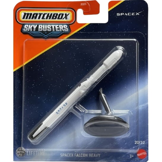 Mattel Matchbox Skybusters Toy Metal Vehicle - SPACEX FALCON HEAVY ...