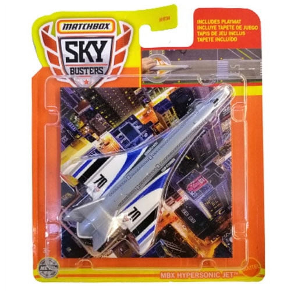 Mattel - Matchbox Skybusters Toy Metal Vehicles - MBX HYPERSONIC JET ...