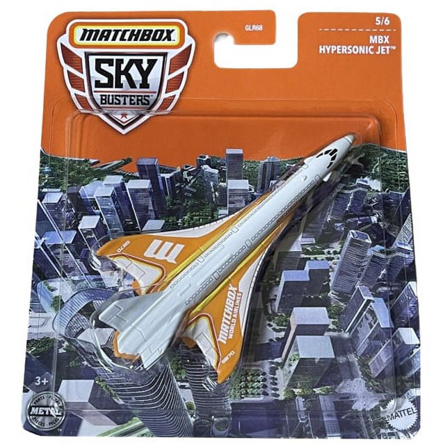 Mattel - Matchbox Skybusters Toy Metal Vehicles - MBX HYPERSONIC JET ...