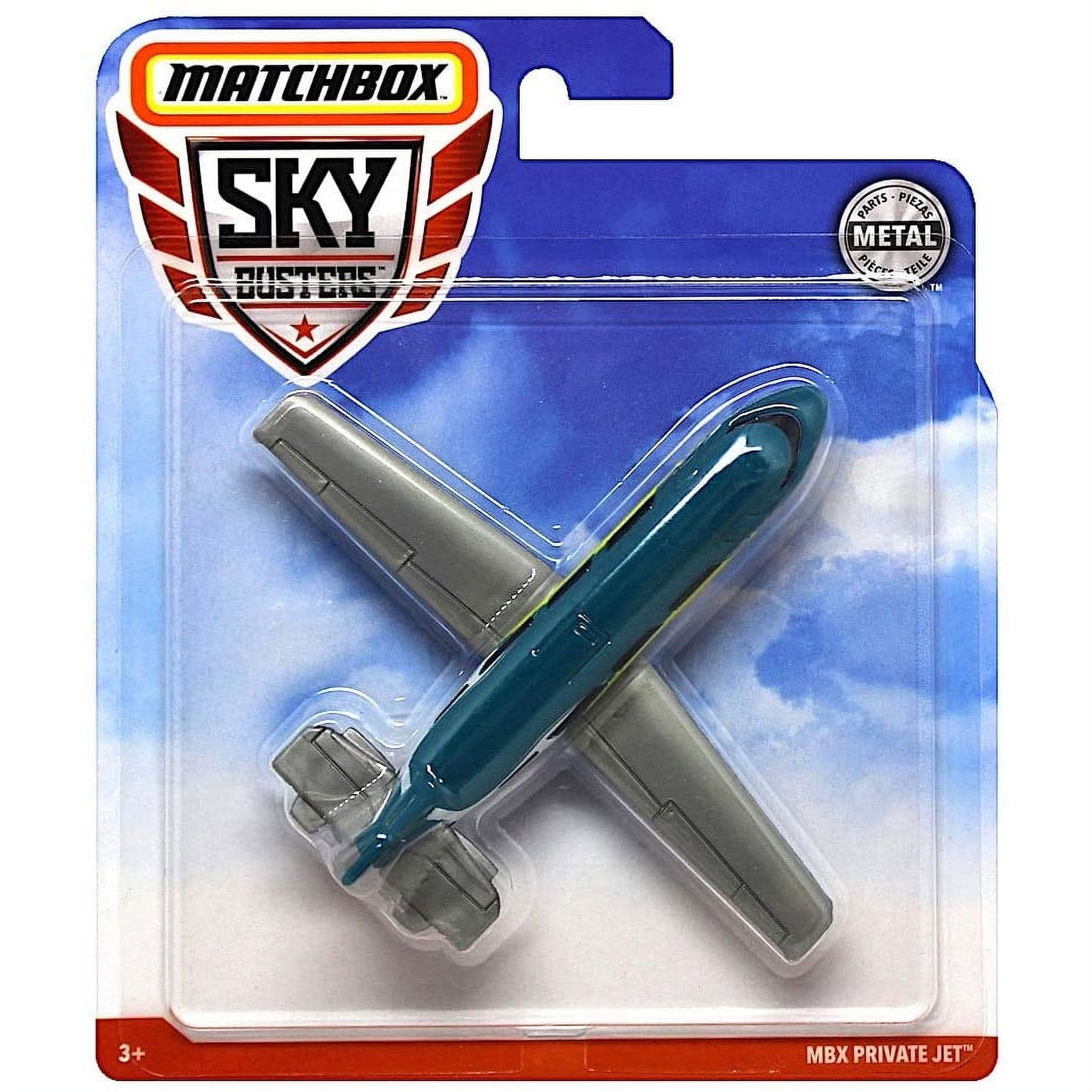 Mattel - Matchbox Skybusters Toy Metal Vehicles - MBX PRIVATE JET (Teal ...