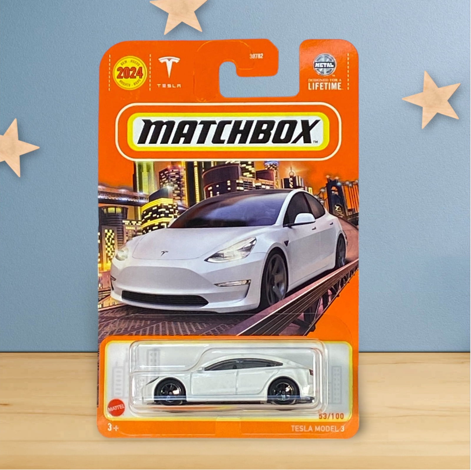 Mattel Matchbox Tesla Model 3, White, 1.44 oz - Walmart.com