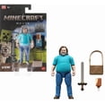 Minecraft Action Figure Set, 4-inch Steve Posable Character with ...