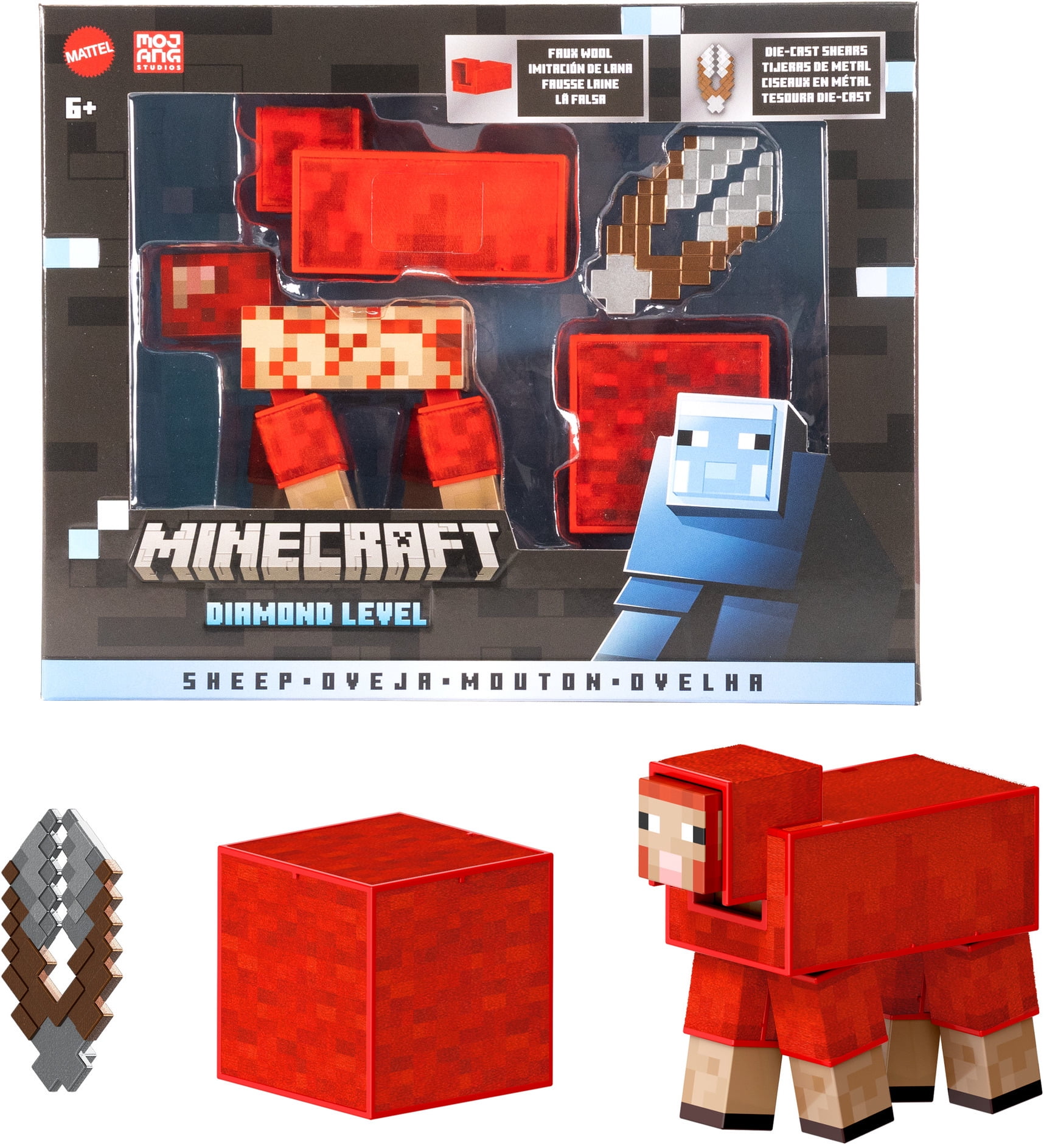 Mattel Minecraft Diamond Level Sheep 5.5-inch figure with accessories ...