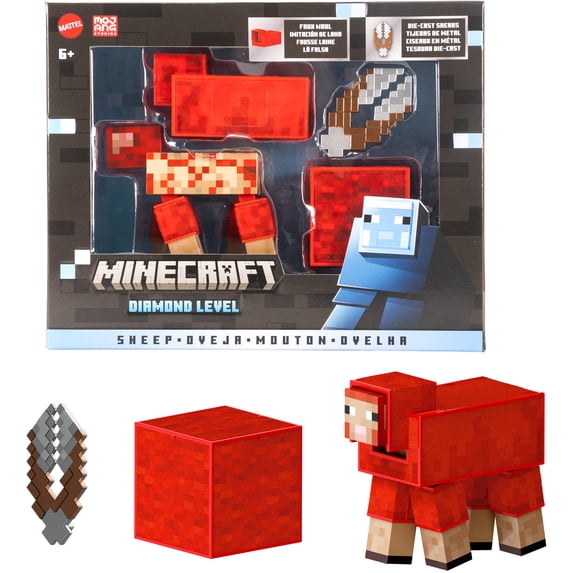 Mattel Minecraft Diamond Level Sheep 5.5-inch figure with accessories ...