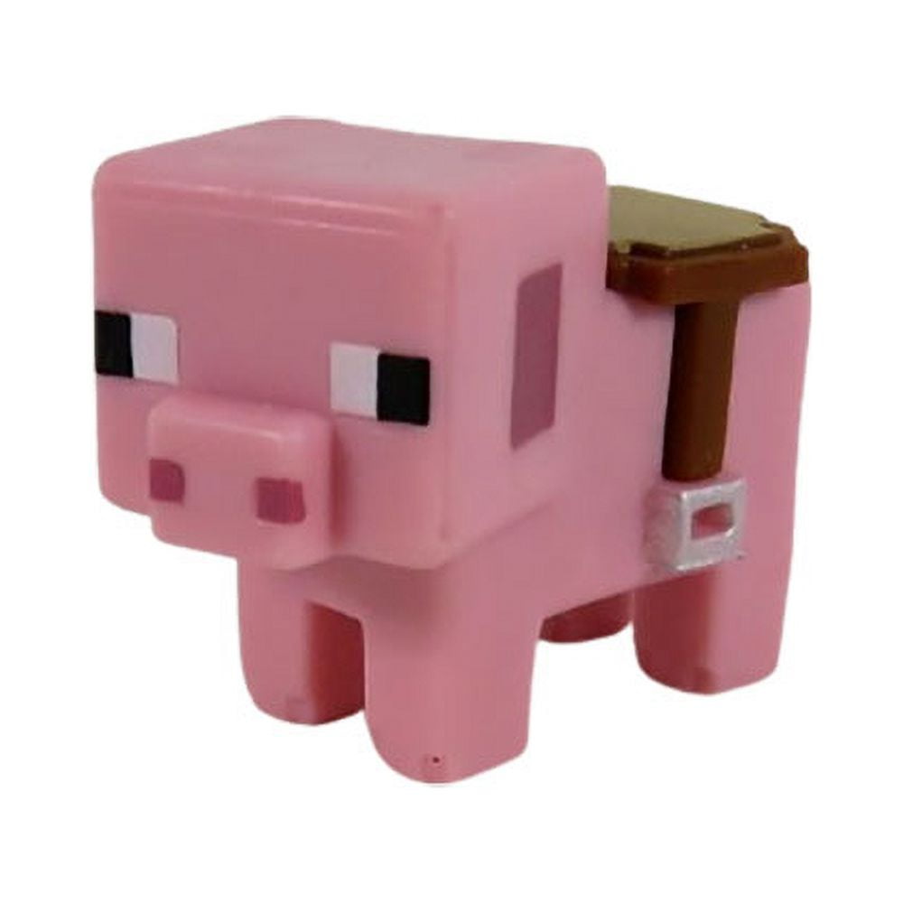 Mattel - Minecraft TNT Series 25 Mini Figure - PIG with Saddle (1 inch ...