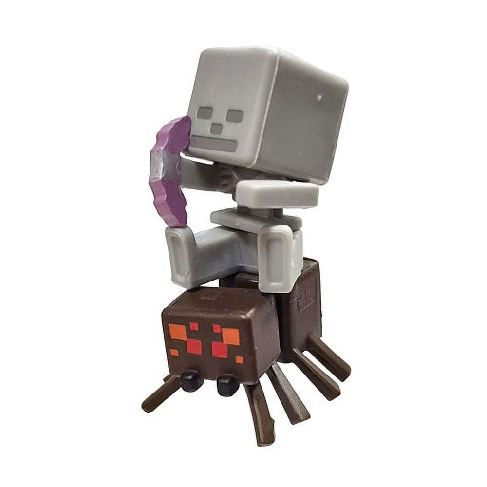 Mattel - Minecraft TNT Series 25 Mini Figure - SKELETON Riding Spider ...