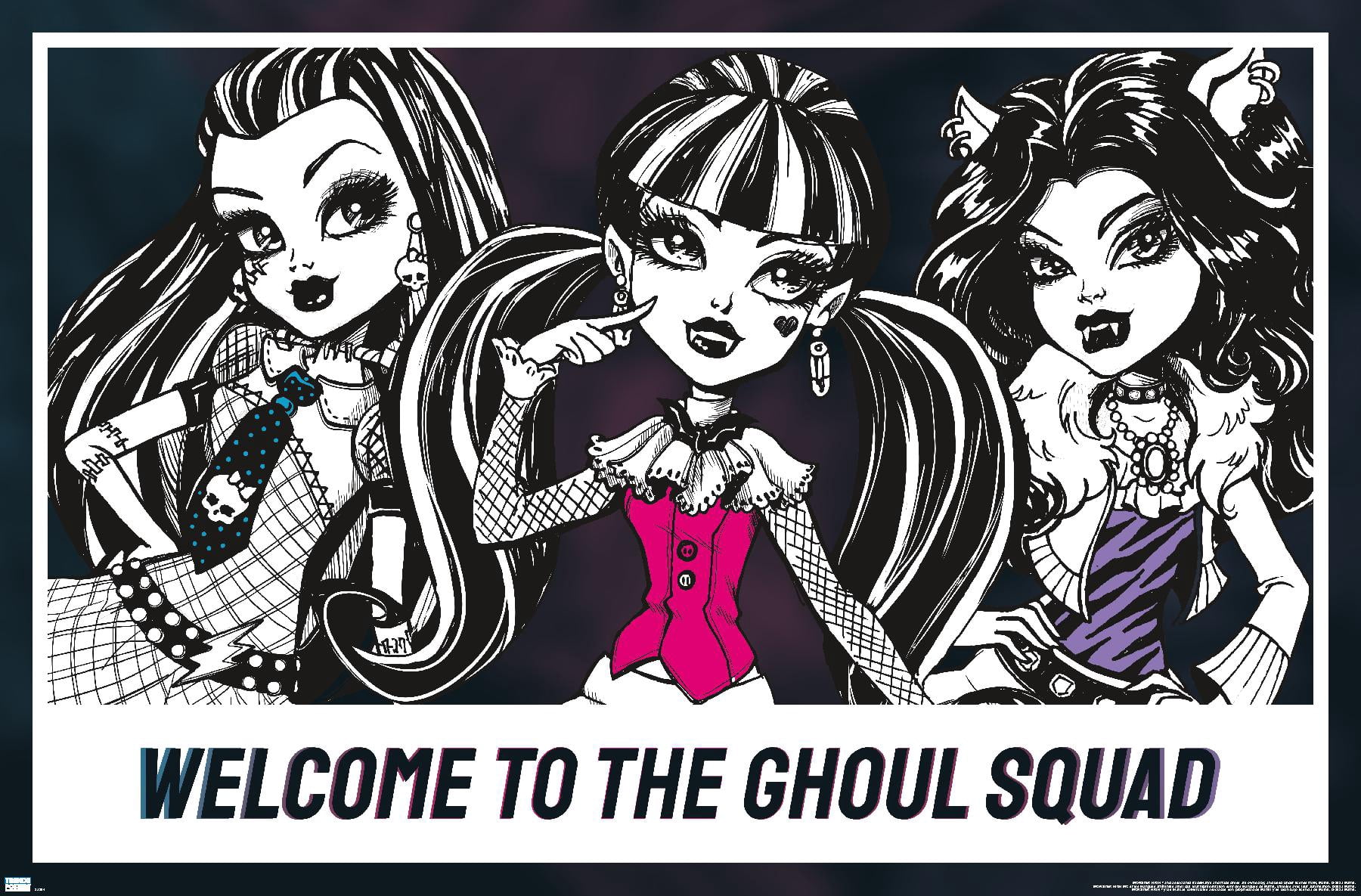 Mattel Monster High - Ghoul Squad Wall Poster, 22.375" x 34" - Walmart.com