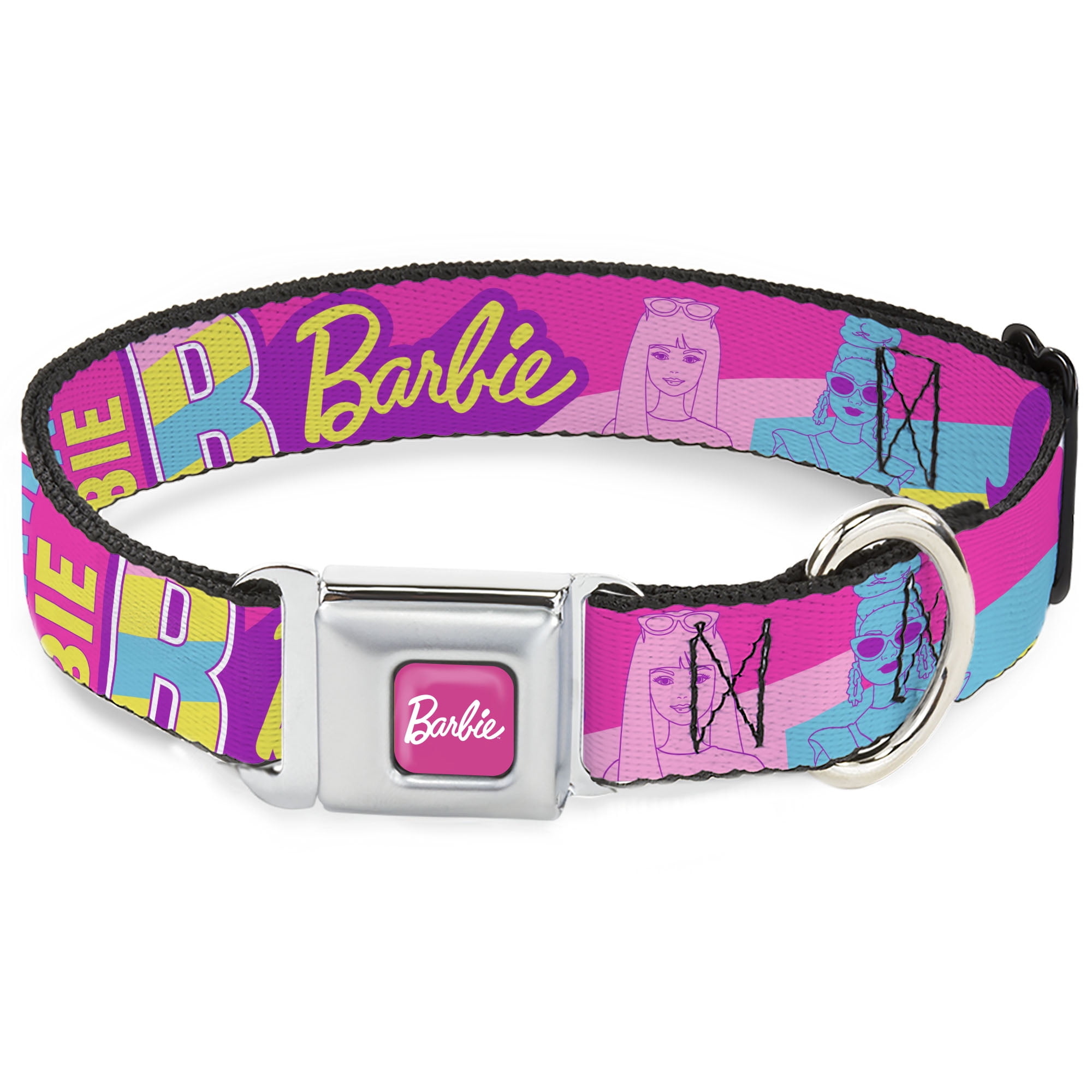 Mattel Pet Collar, Dog Collar Metal Seatbelt Buckle, Barbie Text and ...