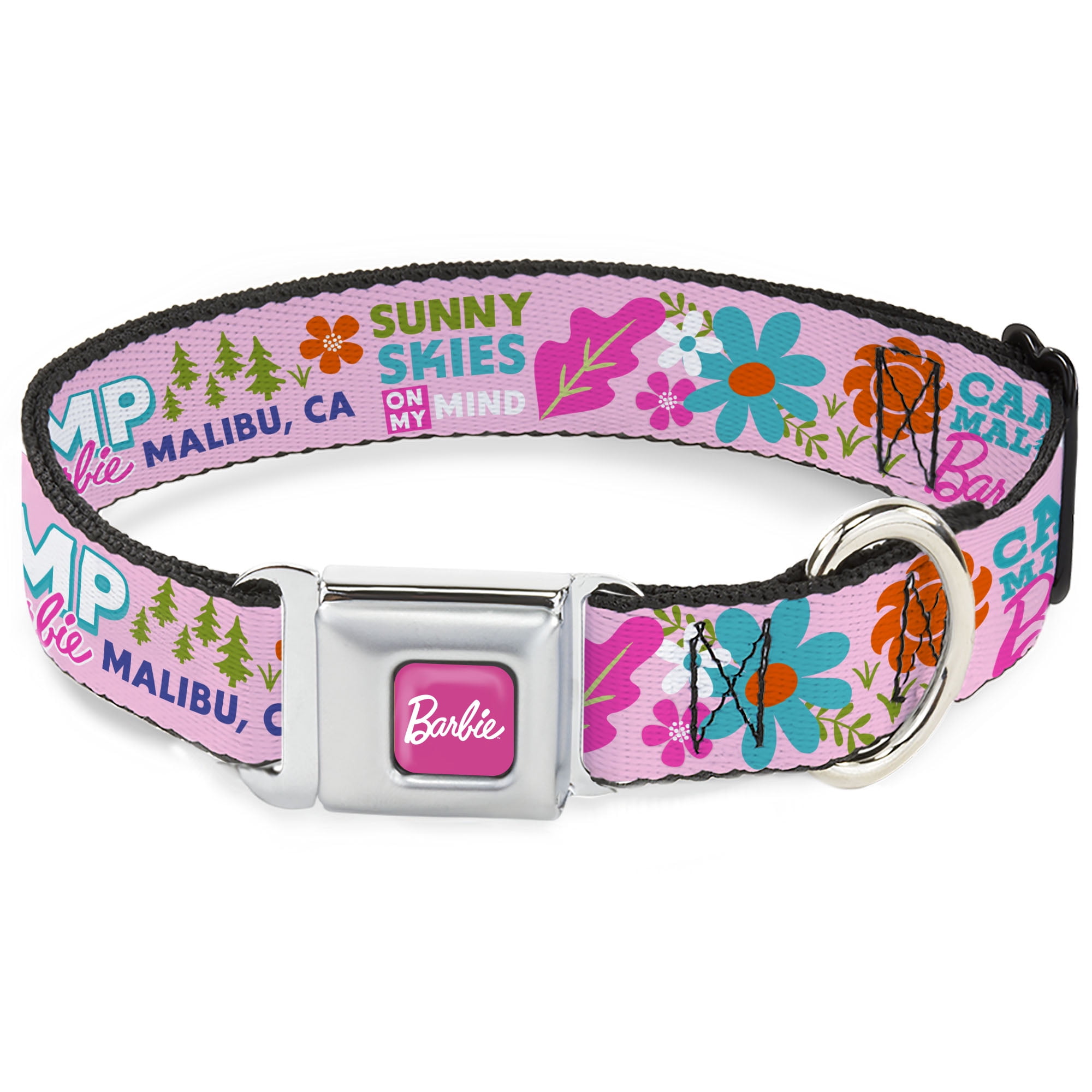 Mattel Pet Collar, Dog Collar Metal Seatbelt Buckle, Camp Barbie Malibu ...