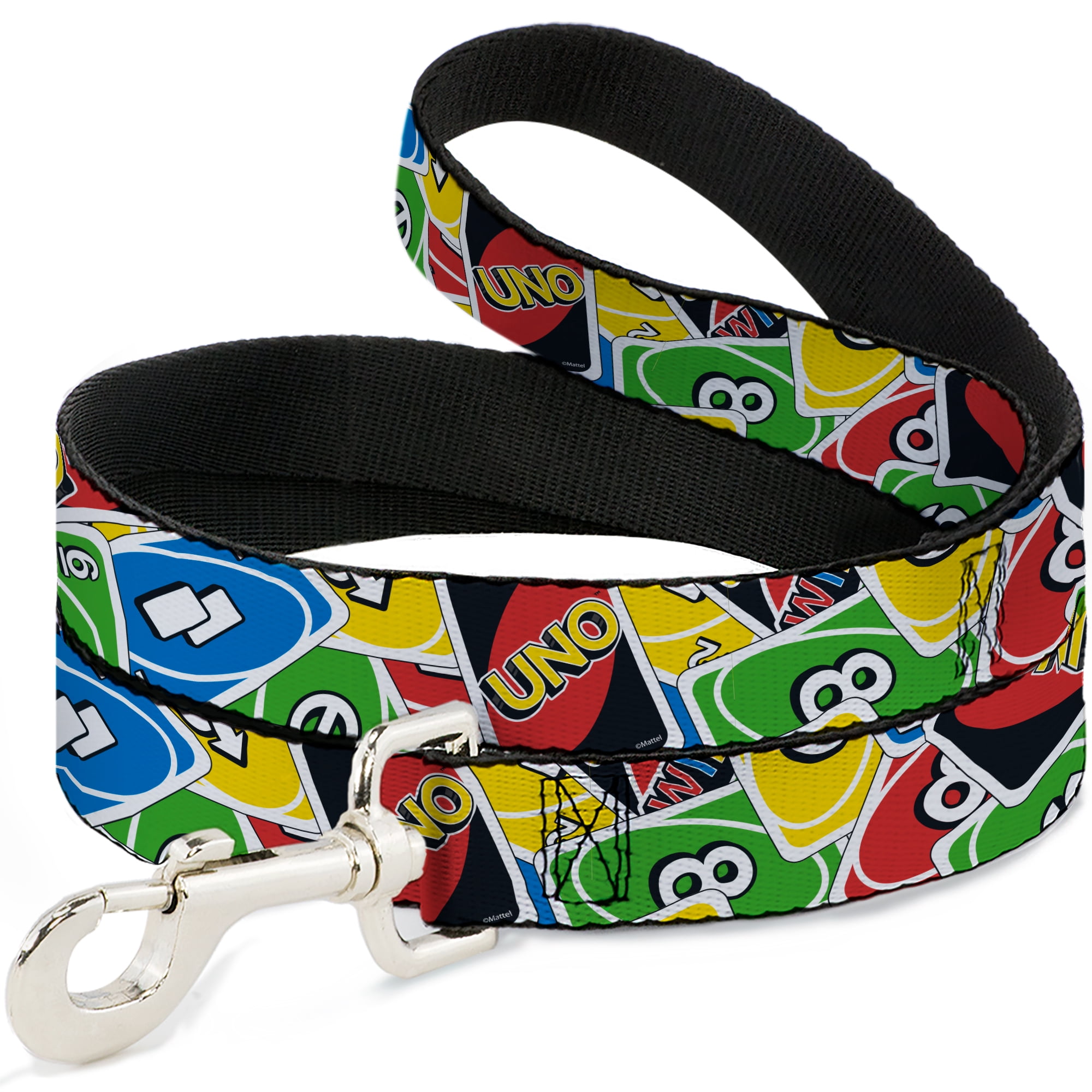 Mattel Pet Leash, Dog Leash, UNO Cards Stacked Collage Multi Color, 4 ...