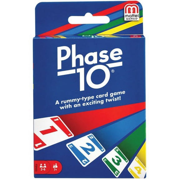 Mattel Phase 10 Card Game - 2 to 6 Players - 1 Each | Bundle of 10 Each ...