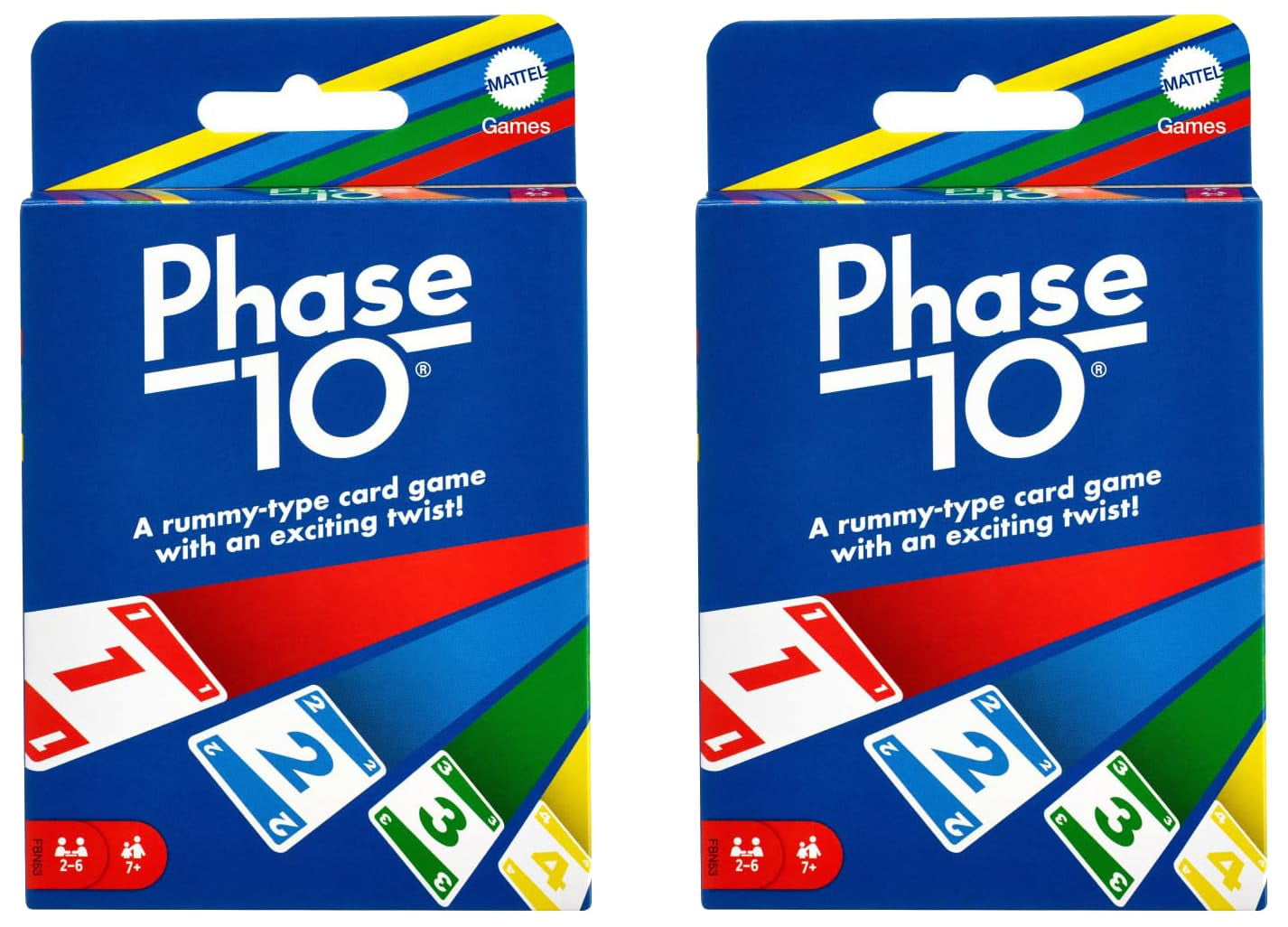 Mattel Phase 10 Card Game For Adult, Pack Of 2 ‎- Multicolour | Rummy ...