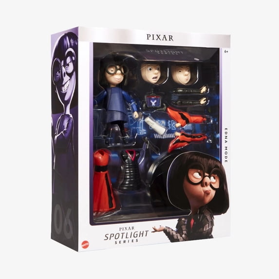 Mattel Pixar Collectible Edna Mode Action Figure, The Incredibles ...